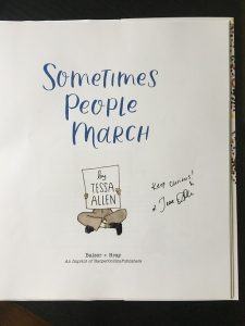 Tessa Allen on Sometimes People March